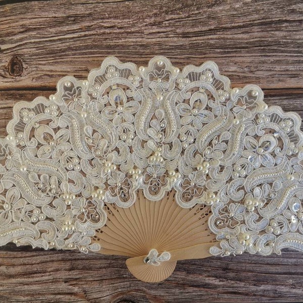 Lace Hand Fan - Etsy