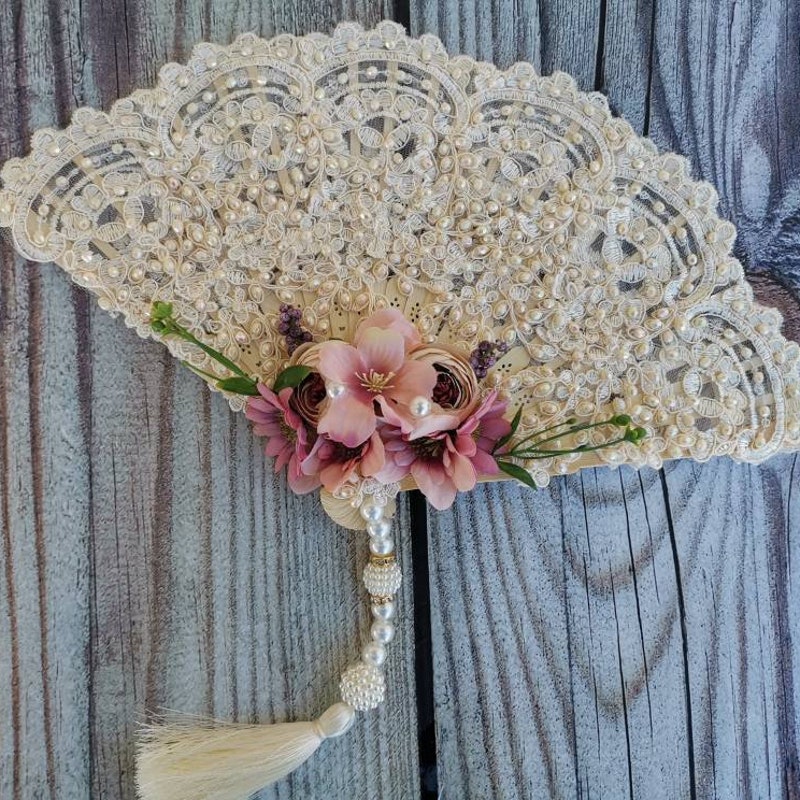 Wedding Fans Floral - Etsy