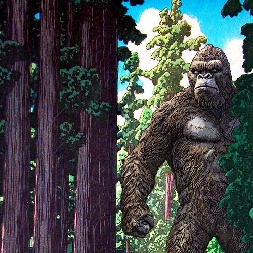 Godzilla Ink Japanese Woodblock Print | Etsy