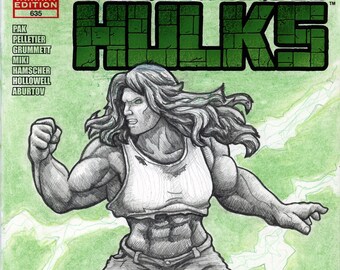 She Hulk Comic Cover - Etsy