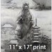 Godzilla Ink Japanese Woodblock Print - Etsy