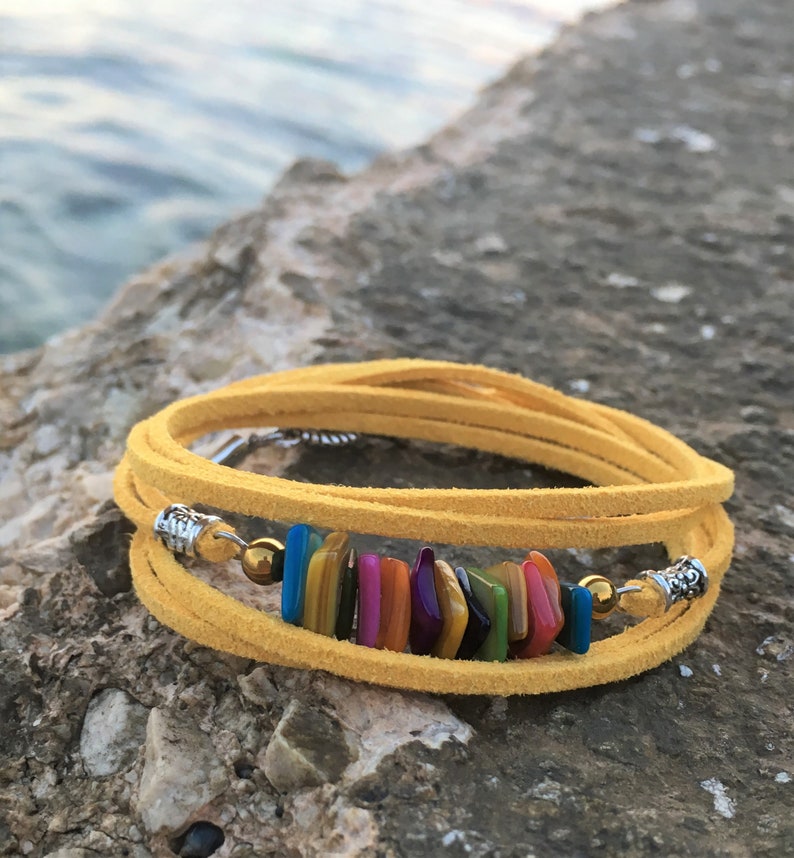 Shell Bracelets Colorful Bracelets Wrap Bracelet Beaded - Etsy