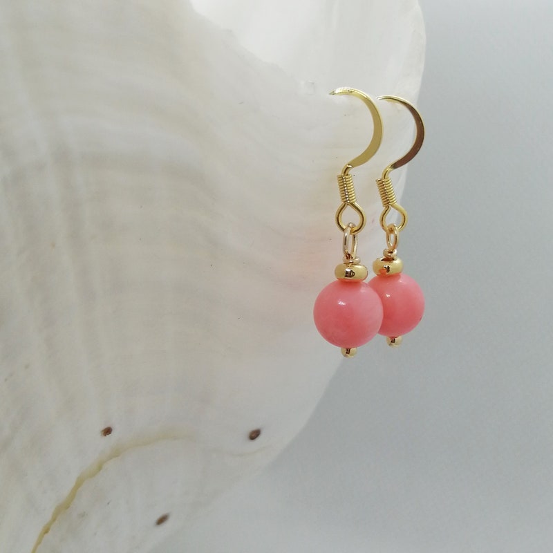 Coral Earrings - Etsy