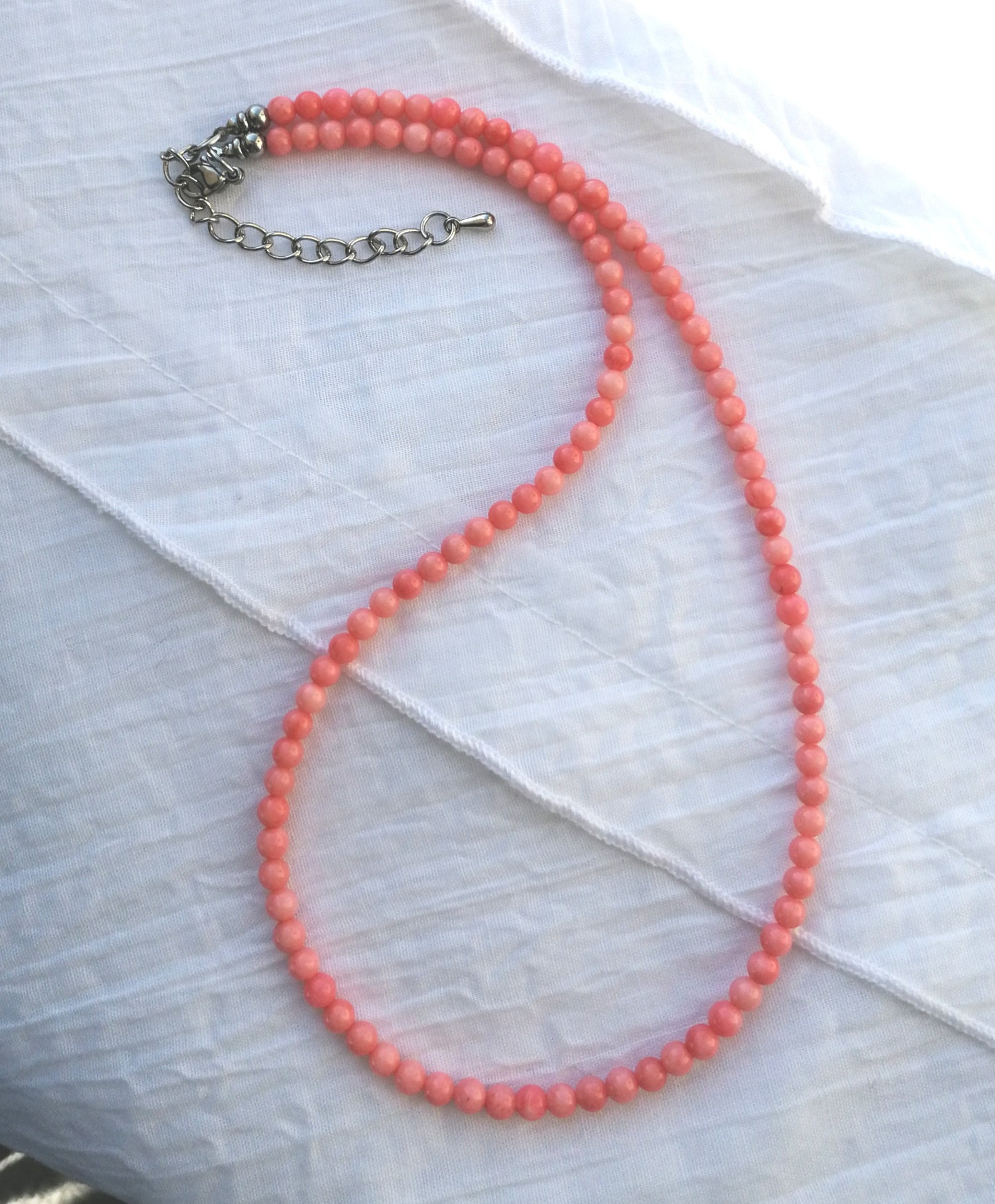 Coral Necklace Pink Coral Necklace Natural Coral Necklace - Etsy