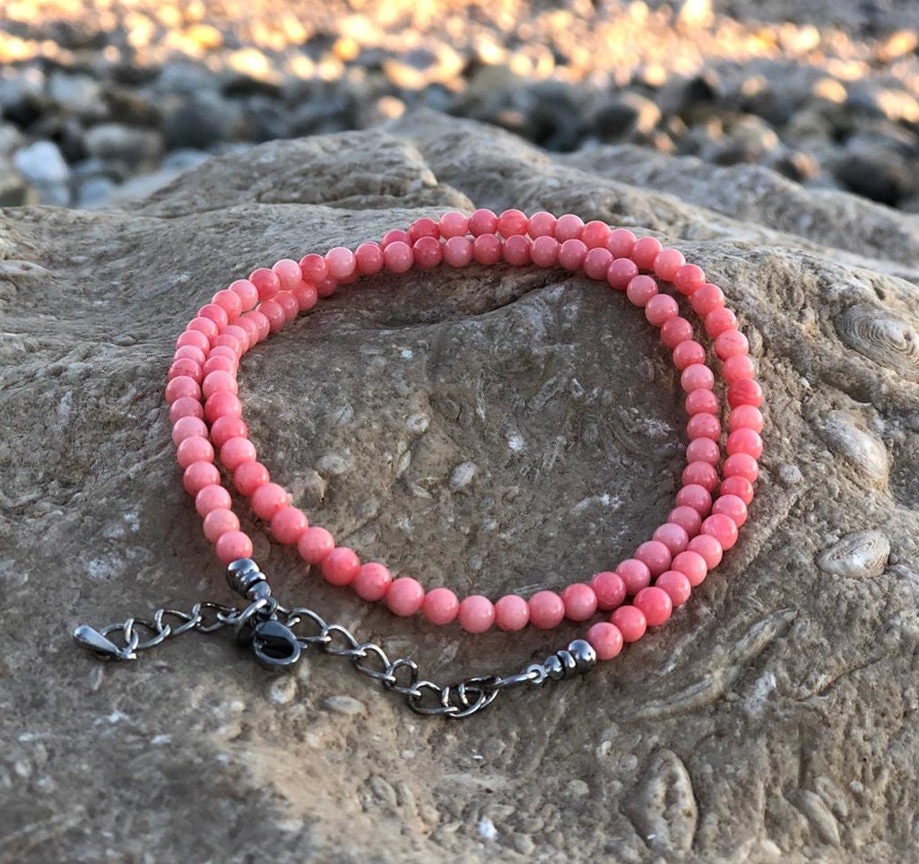 Coral Necklace Pink Coral Necklace Natural Coral Necklace - Etsy
