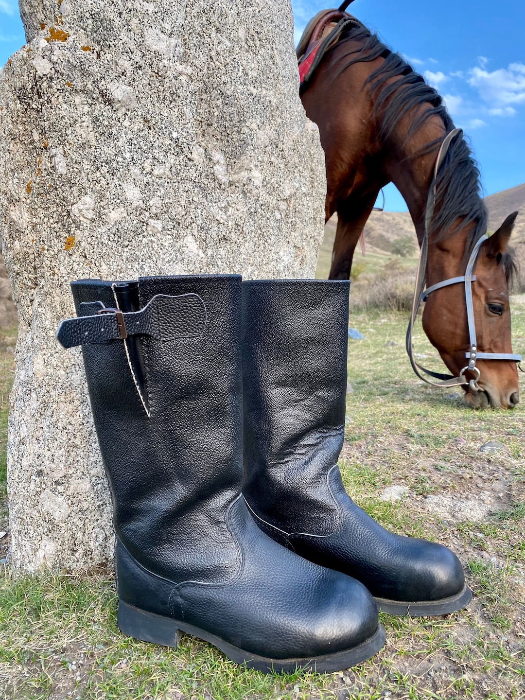 Men's Riding Boots Leather Riding Boots Vintage Riding - Etsy