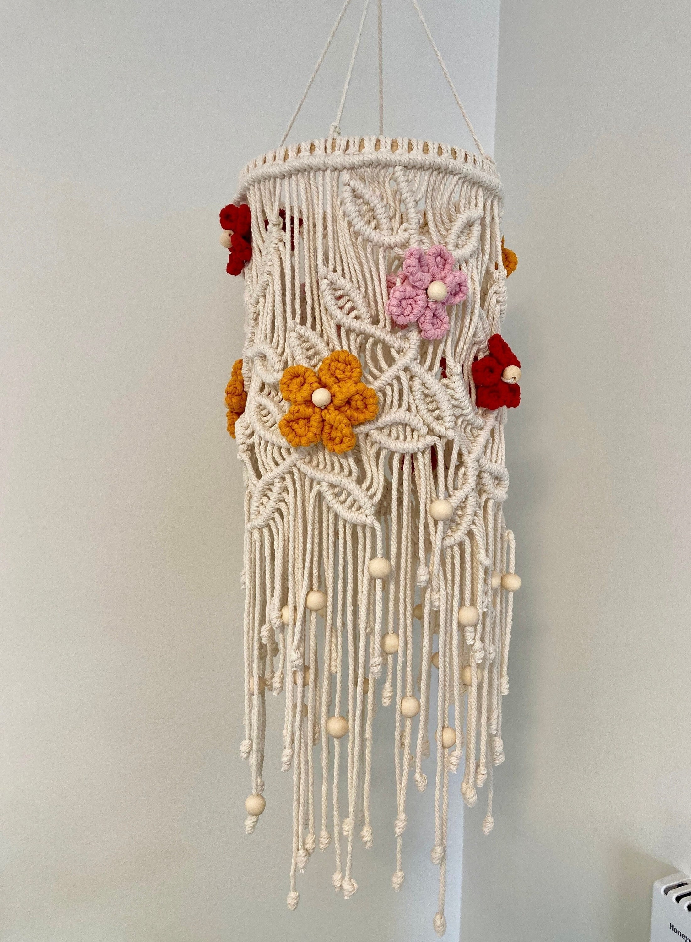 Macrame Flower Mobile Crib Mobile Baby Nursery Decor - Etsy