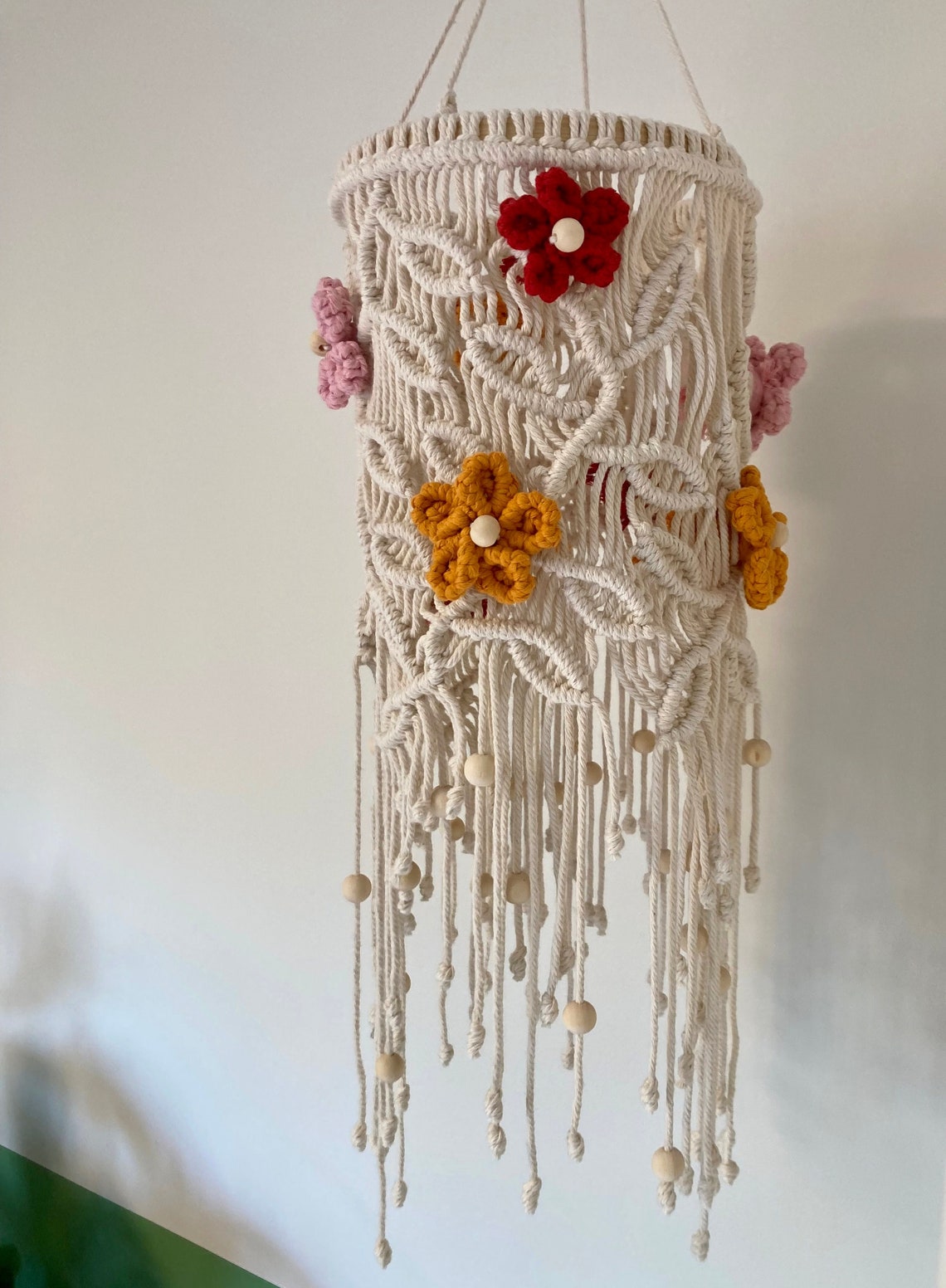 Macrame Flower Mobile Crib Mobile Baby Nursery Decor - Etsy