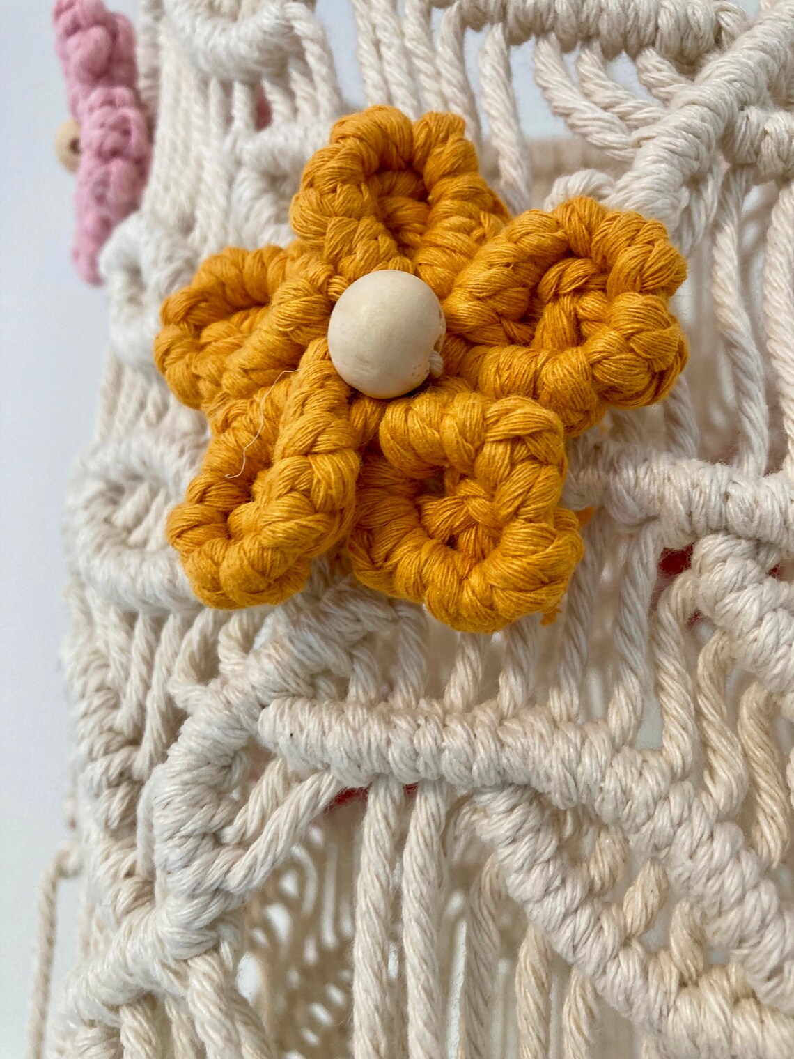 Macrame Flower Mobile Crib Mobile Baby Nursery Decor - Etsy