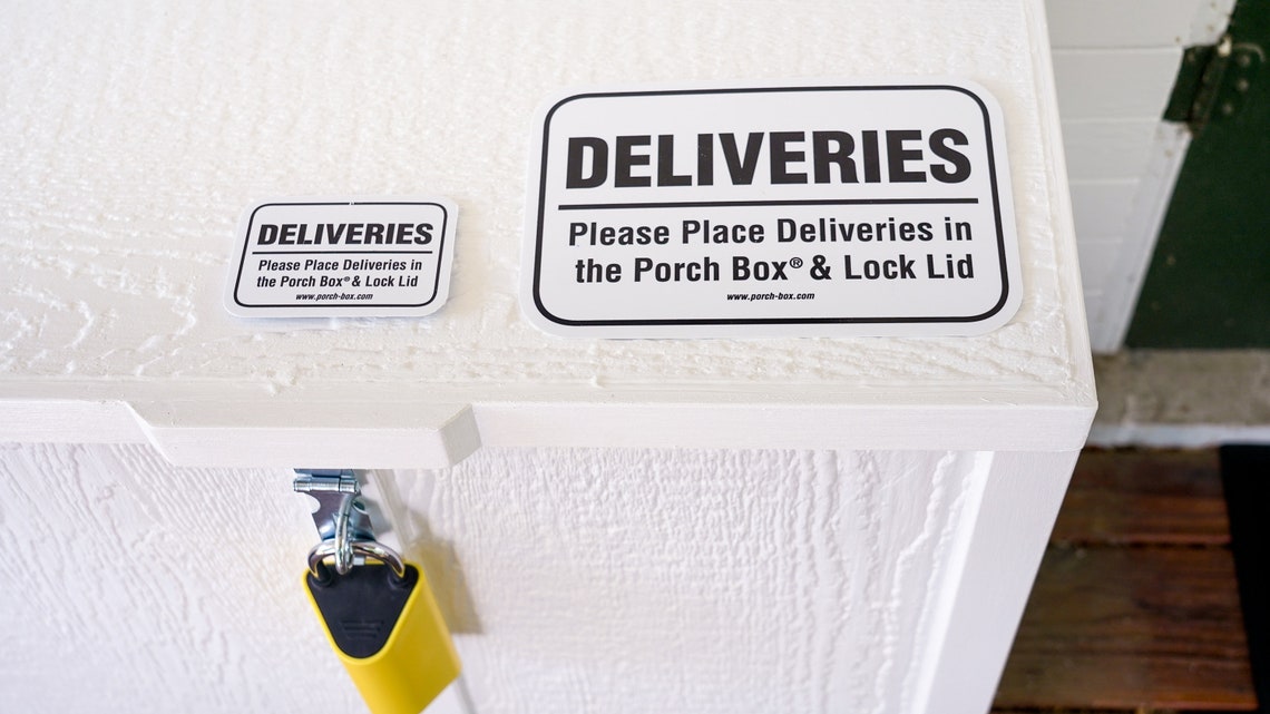 Parcel Delivery Sign 2 Signs in 1 | Etsy