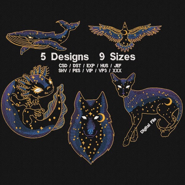 Celestial Machine Embroidery Designs - Etsy