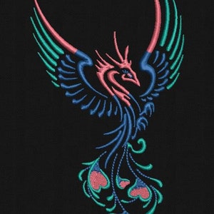 Phoenix Collection Machine Embroidery - Etsy