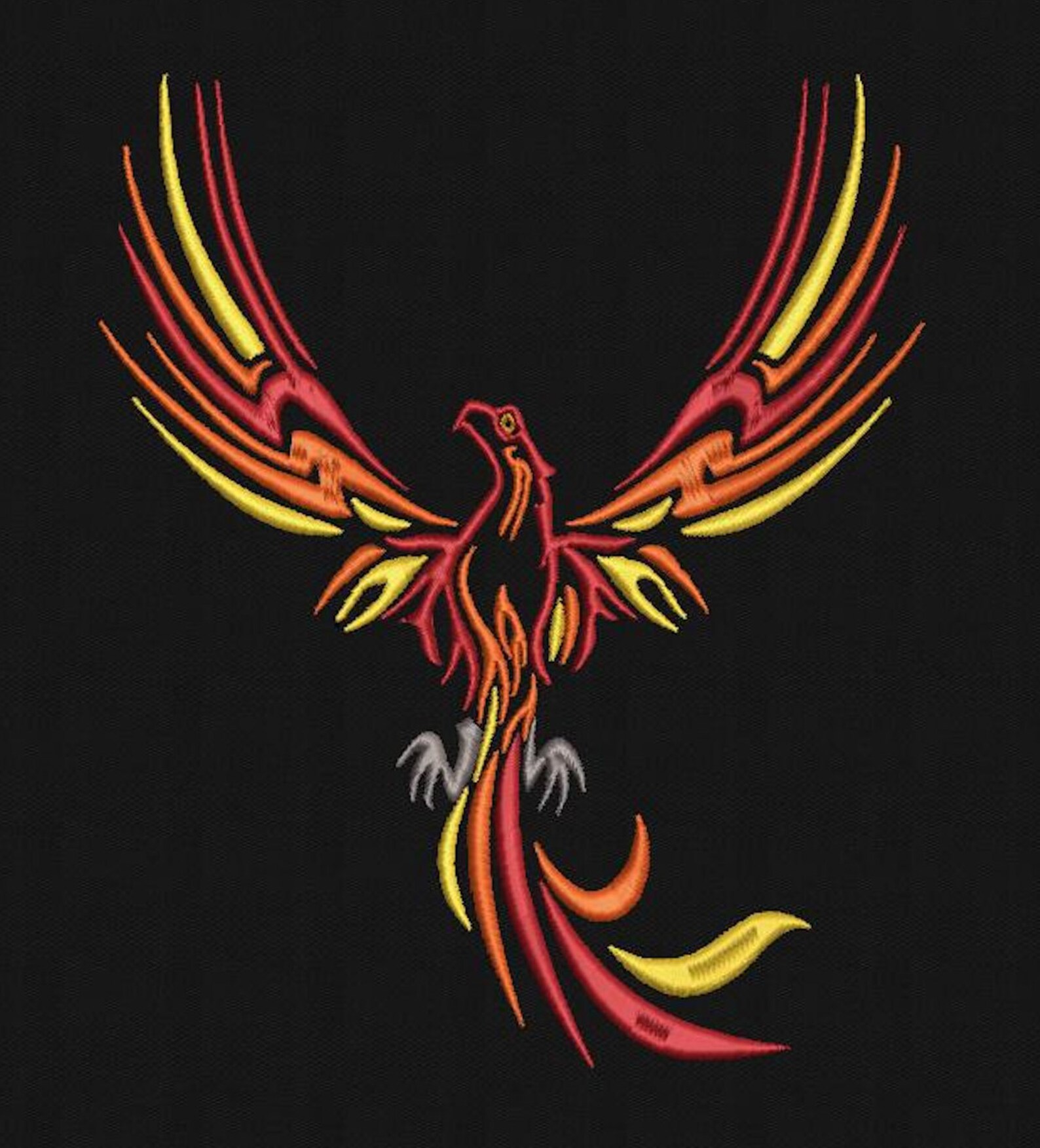 Phoenix Collection Machine Embroidery - Etsy