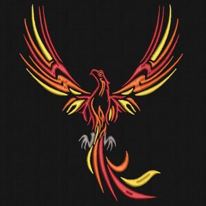 Phoenix Collection Machine Embroidery - Etsy