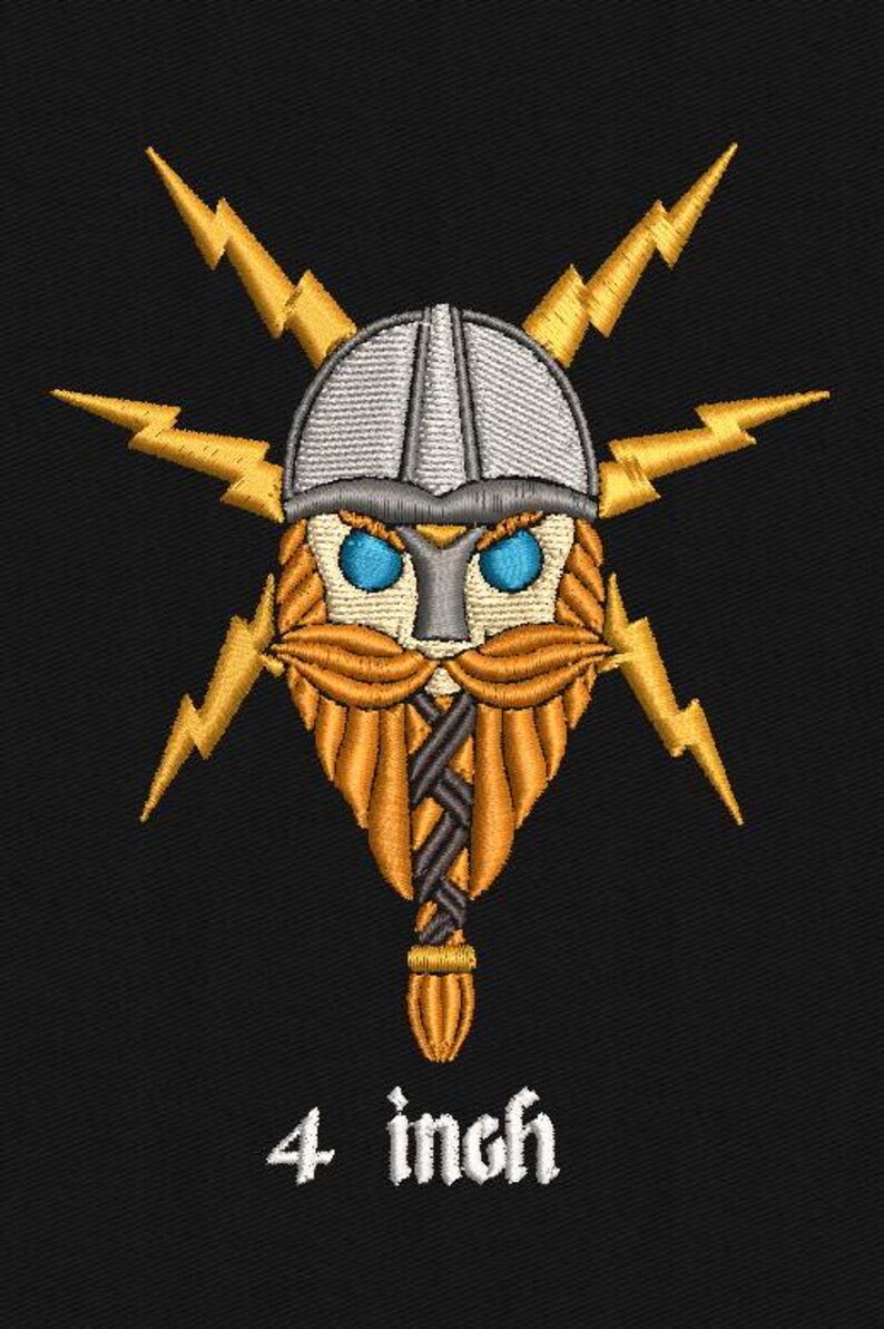 Thor, the Thunderer Machine Embroidery Design X13 Sizes - Etsy