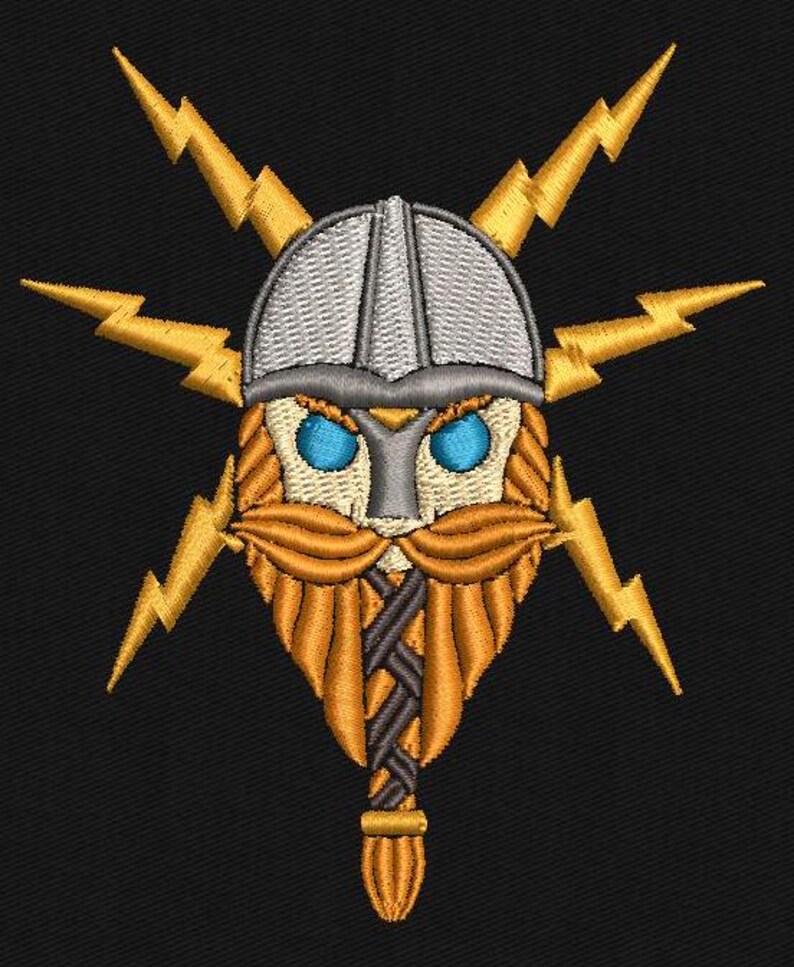 Thor, the Thunderer Machine Embroidery Design X13 Sizes - Etsy