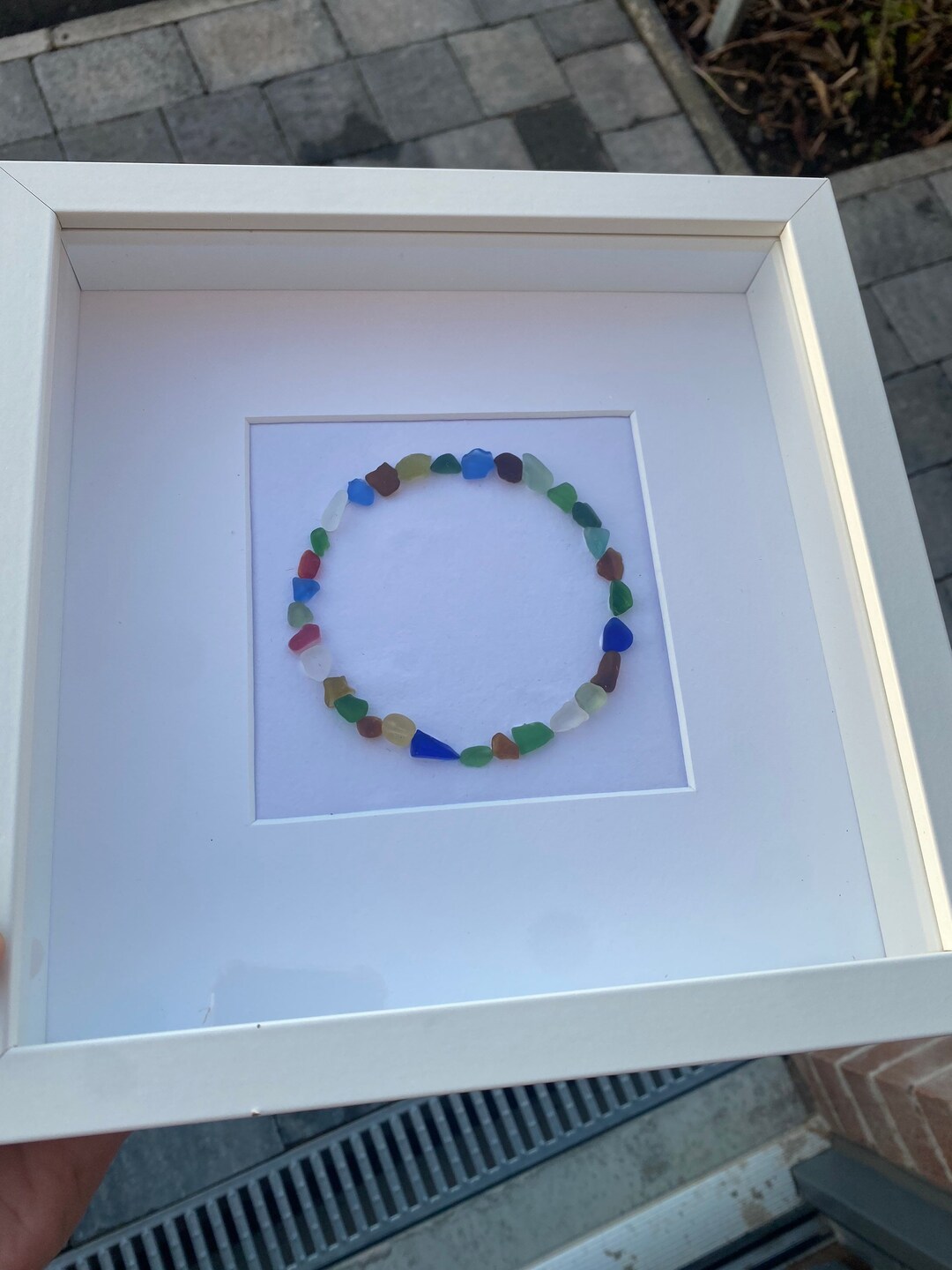 Scottish Sea Glass Mosaic Box Frame Art - Etsy