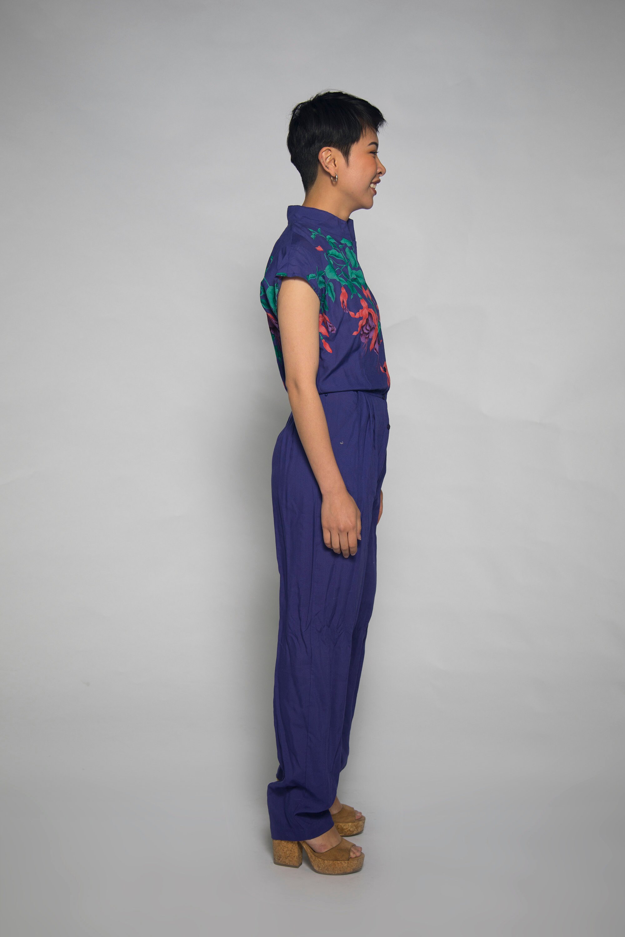 Loving This 1970s Purple Jump Suit by Foxy Lady With Purple and Red ...