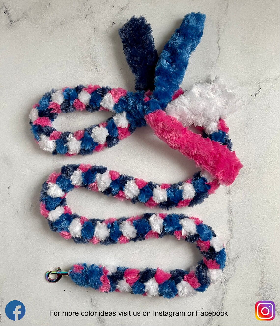 Custom Handmade Fleece and Minky Dog Leash - Etsy