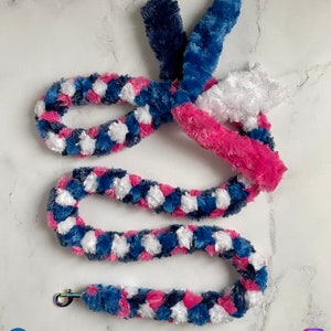Custom Handmade Fleece and Minky Dog Leash - Etsy