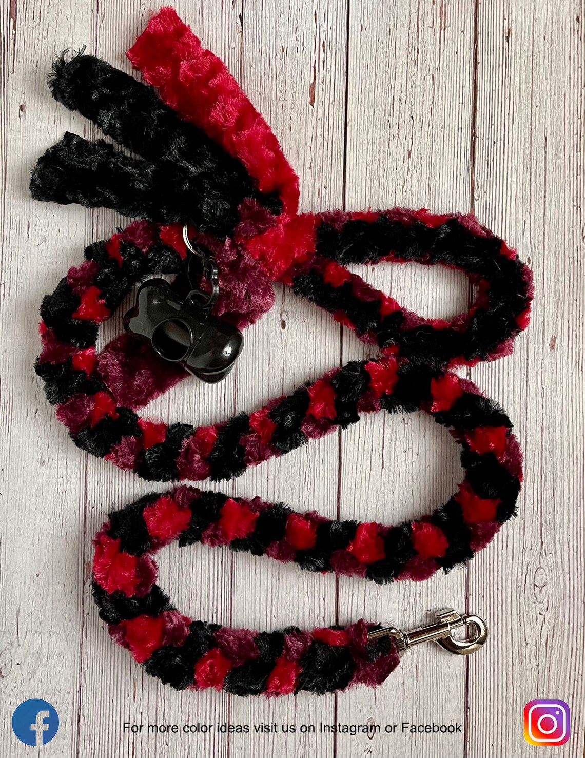 Custom Handmade Fleece and Minky Dog Leash - Etsy