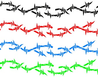 Barbed Wire Decal - Etsy