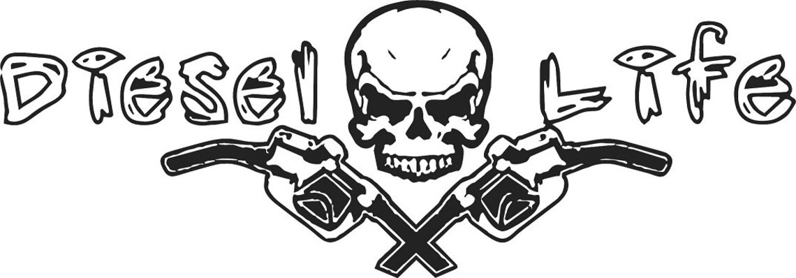 Diesel Life Decal Outdoor Vinyl Window Decal | Etsy