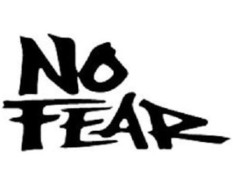 90s No Fear Logo Decal - Etsy