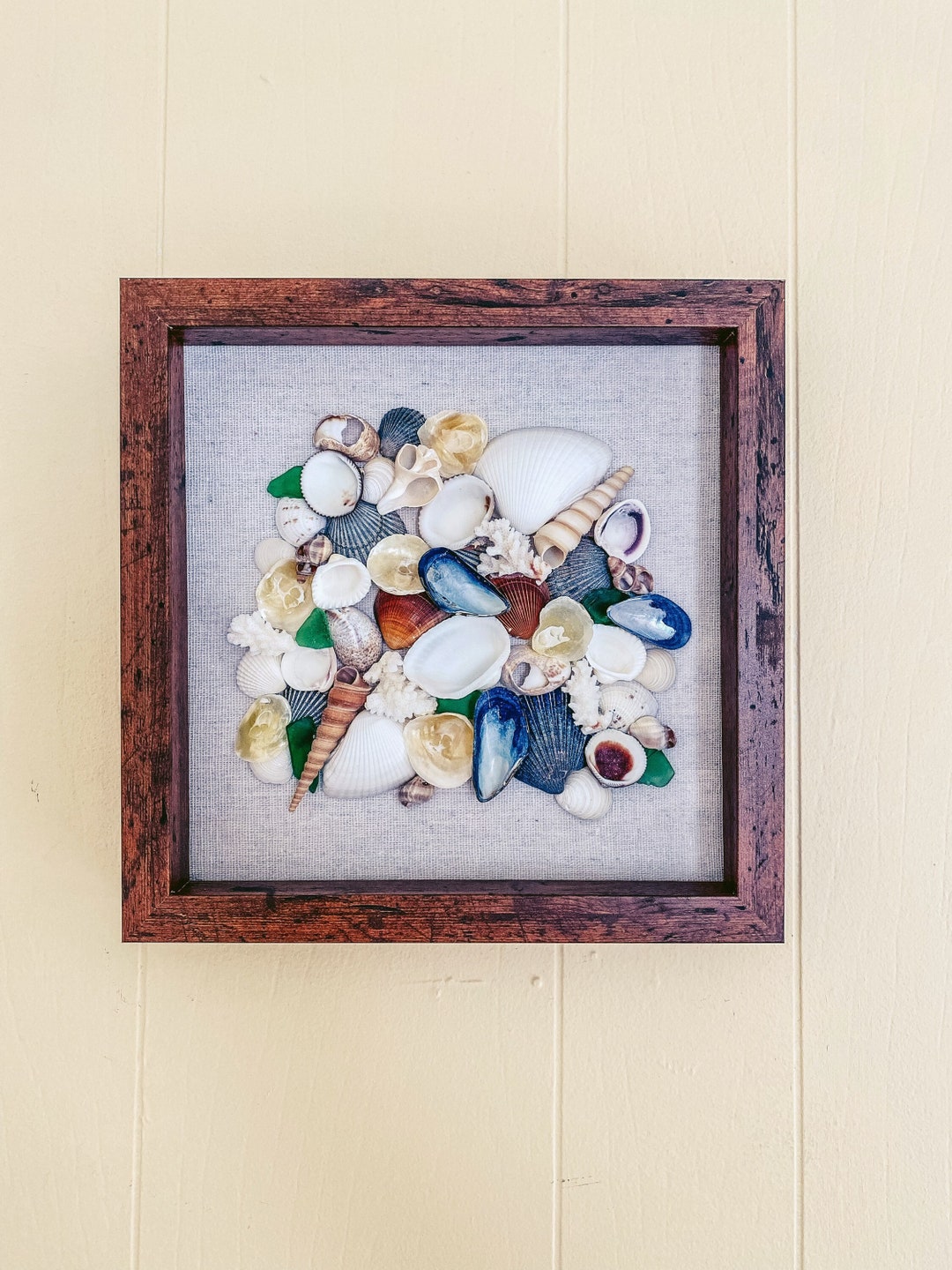 Unique Seashell Art | Sea Shell Home Decor | Beach Home Decor | Coastal ...