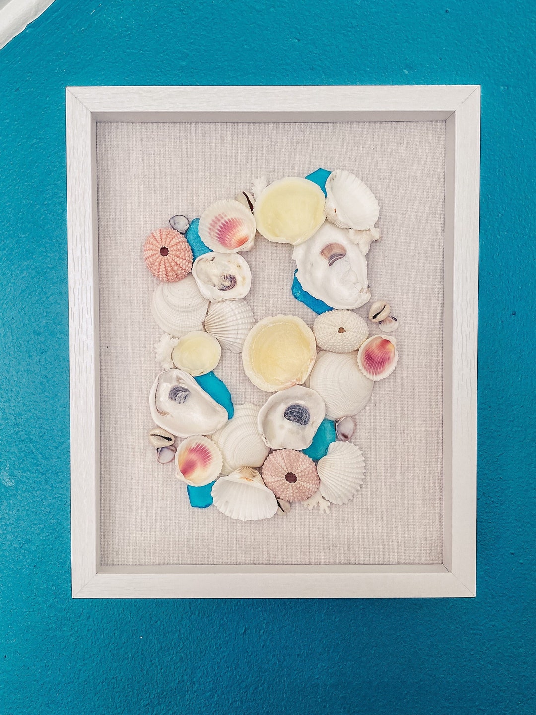 Unique Seashell Art Sea Shell Home Decor Beach Home Decor Coastal Decor ...