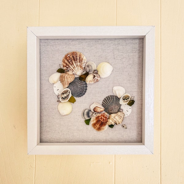 Unique Seashell Art Sea Shell Home Decor Beach Home Decor Coastal Decor ...