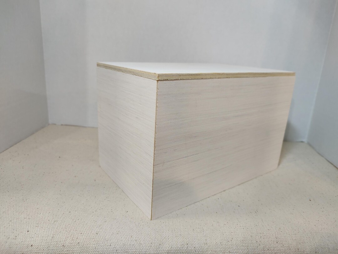 Primed Plywood Craft Box, Lipped, 6" X 9" X 6" (nominal Size) - Etsy