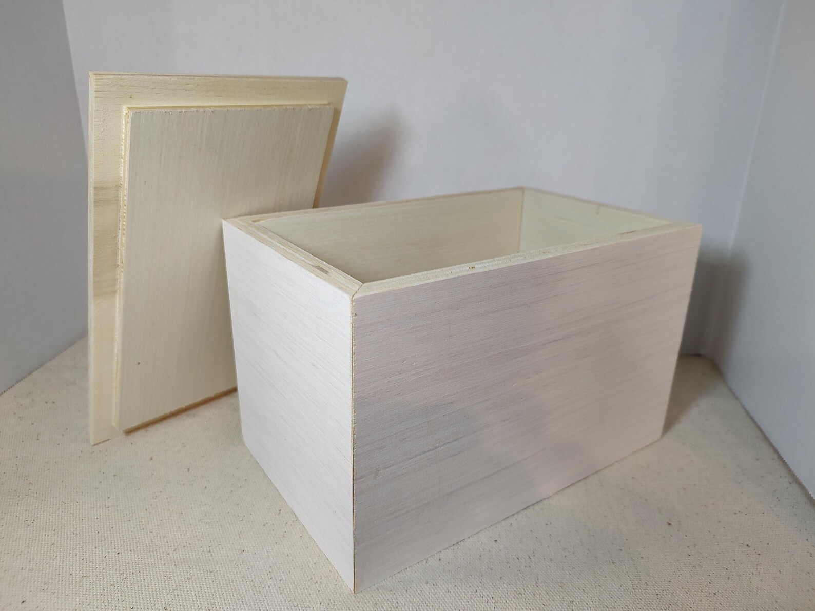 Primed Plywood Craft Box, Lipped, 6" X 9" X 6" (nominal Size) - Etsy