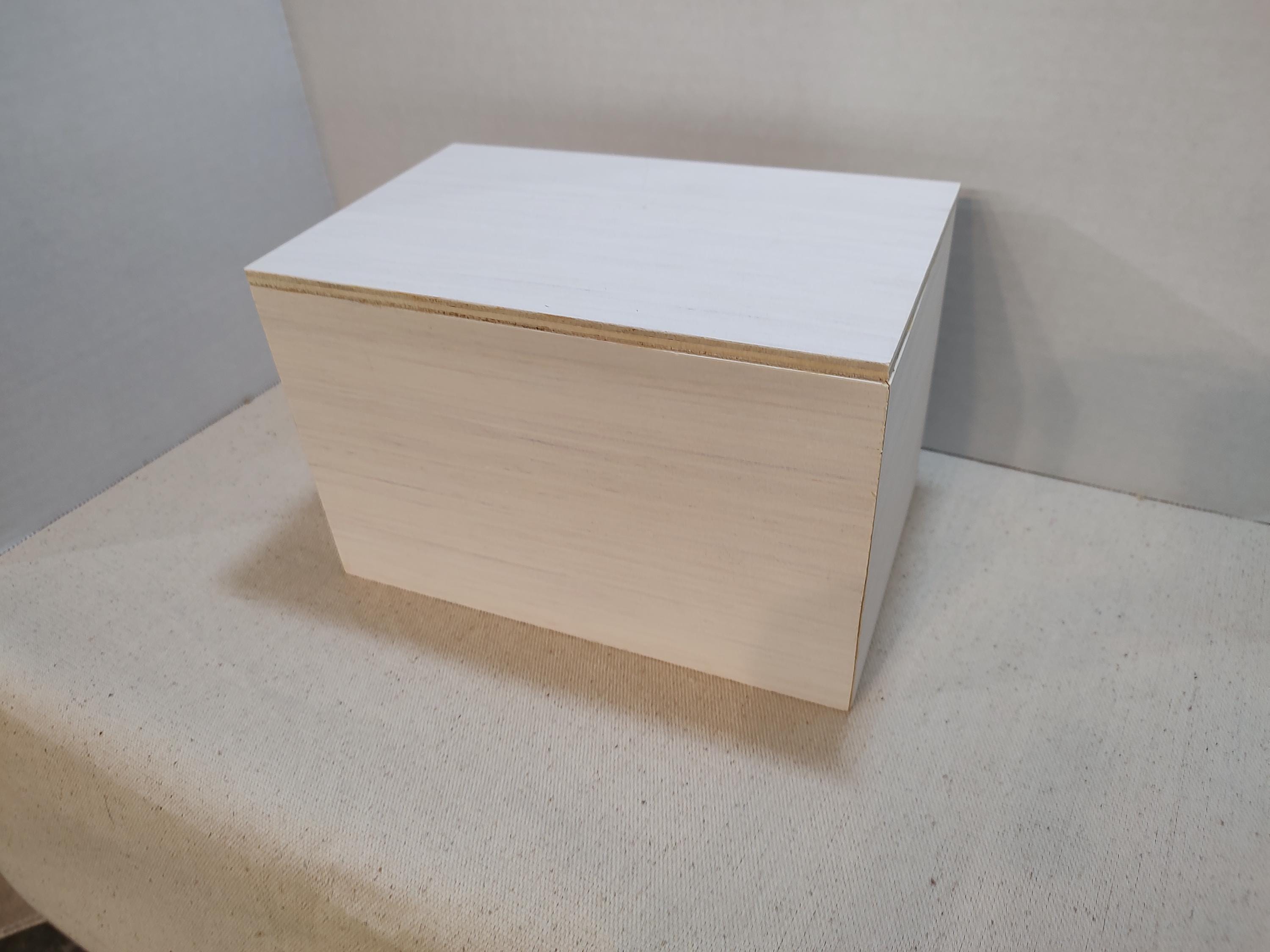 Primed Plywood Craft Box, Lipped, 6" X 9" X 6" (nominal Size) - Etsy