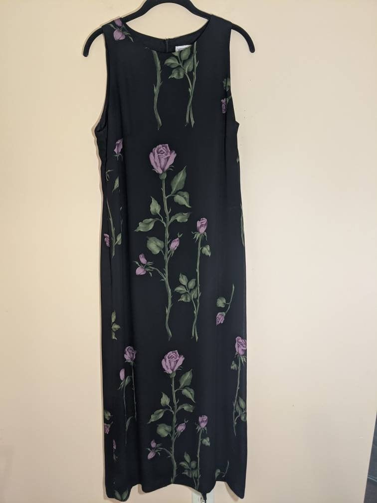 Floral Full Length Dress - Etsy