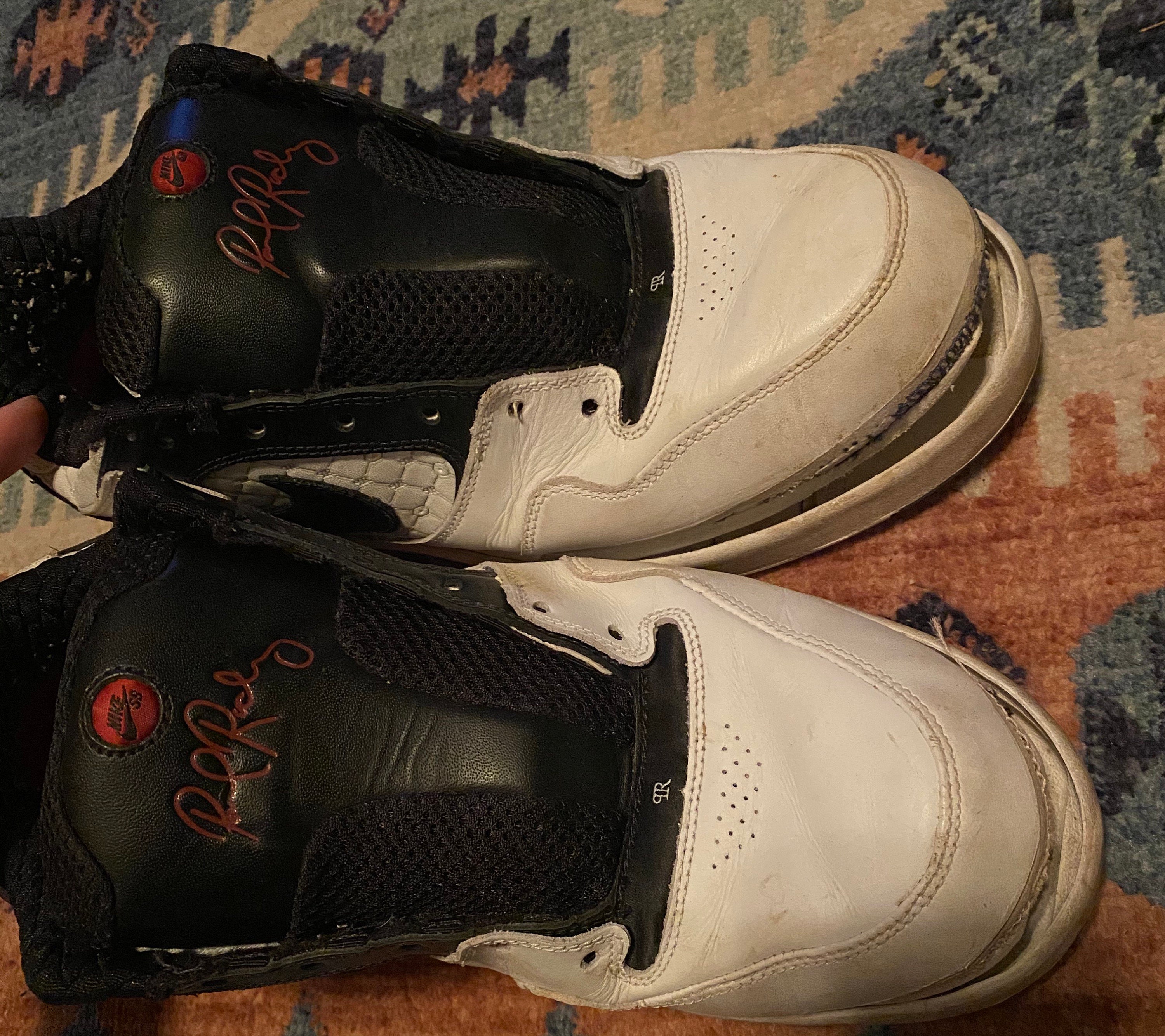 P-rod Nike SB Skateboard Shoe Ultra Rare Black and White | Etsy