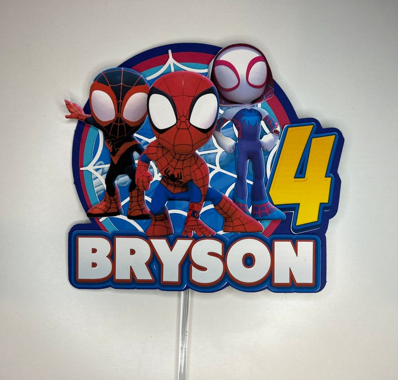 Spidey Cake Topper Spider Cake Topper - Etsy