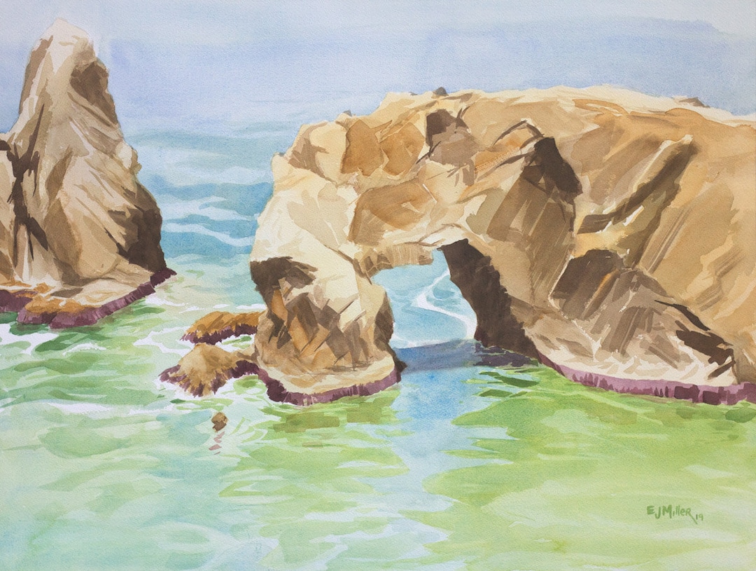 Oregon Coast Art Print - Southern Oregon Beach Painting, Samuel ...