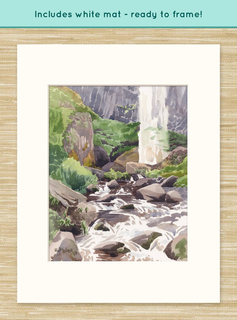 Oregon Waterfall Art Print Latourell Falls Wall Art Portland - Etsy