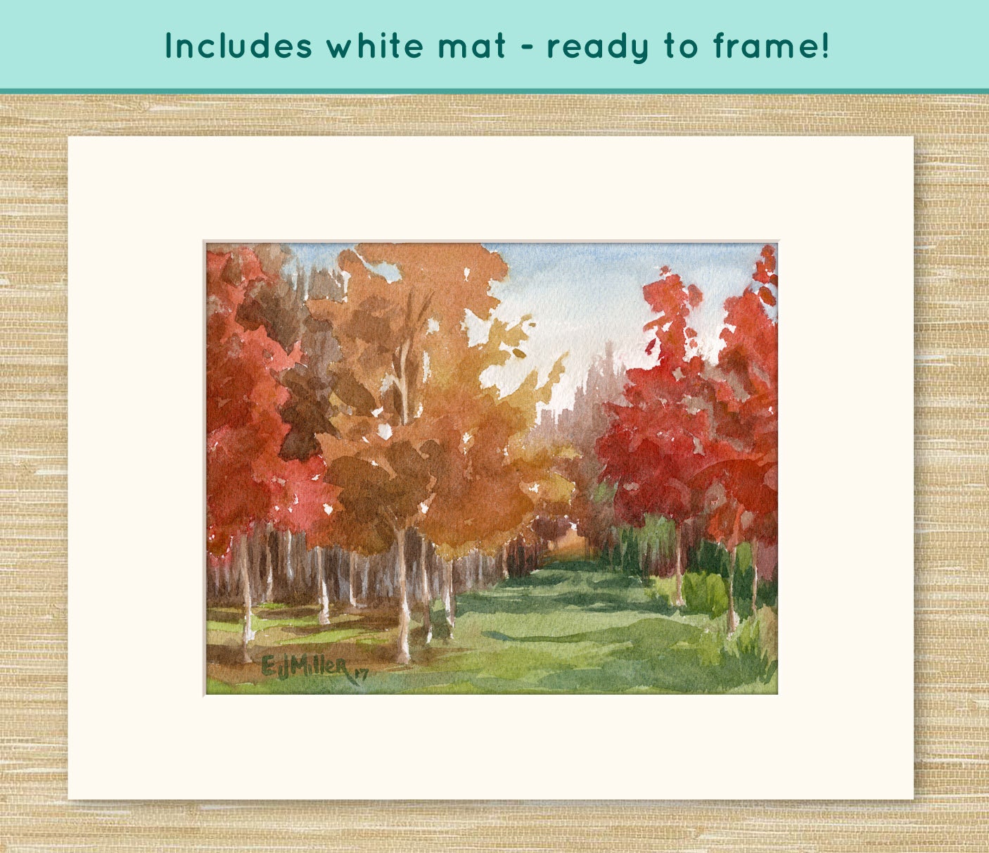Autumn Leaves Art Print Fall Colors Painting Oregon Autumn - Etsy