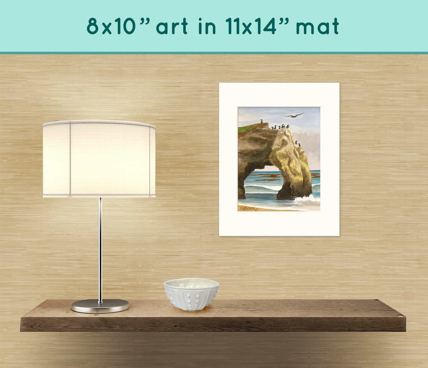 Santa Cruz California Art Print, Natural Bridges Wall Art, California ...