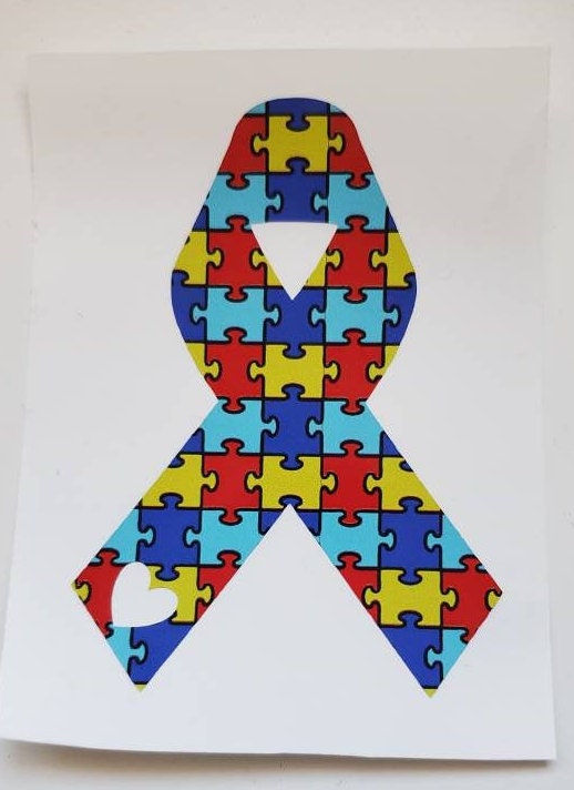 Autism Awareness Ribbon Decal Car Decal Laptop Decal Tumbler | Etsy