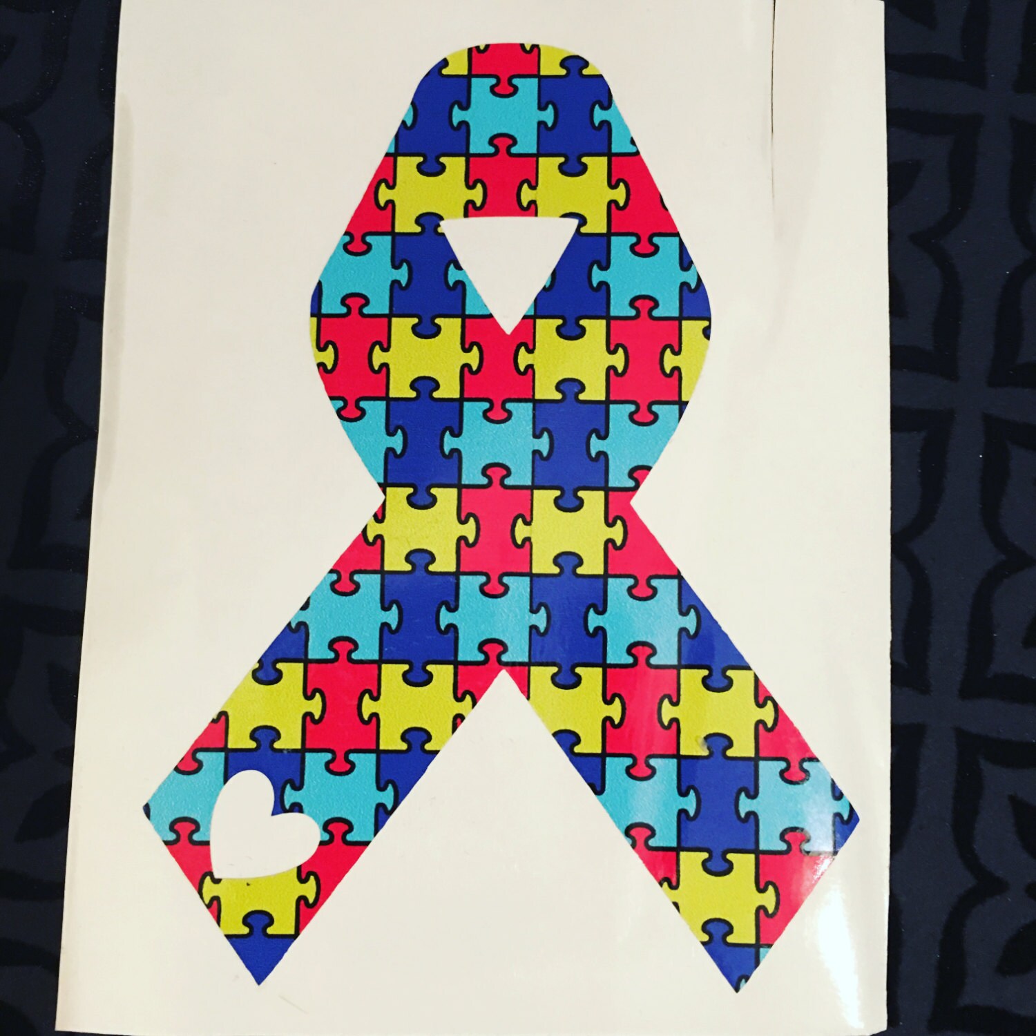 Autism Awareness Ribbon Decal Car Decal Laptop Decal Tumbler | Etsy