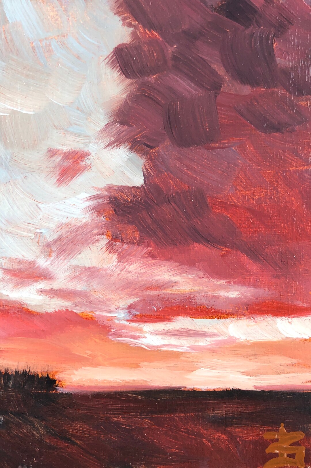 4x6 Inch Pittsburgh Pennsylvania Sunset Sunrise Sky Clouds Landscape ...