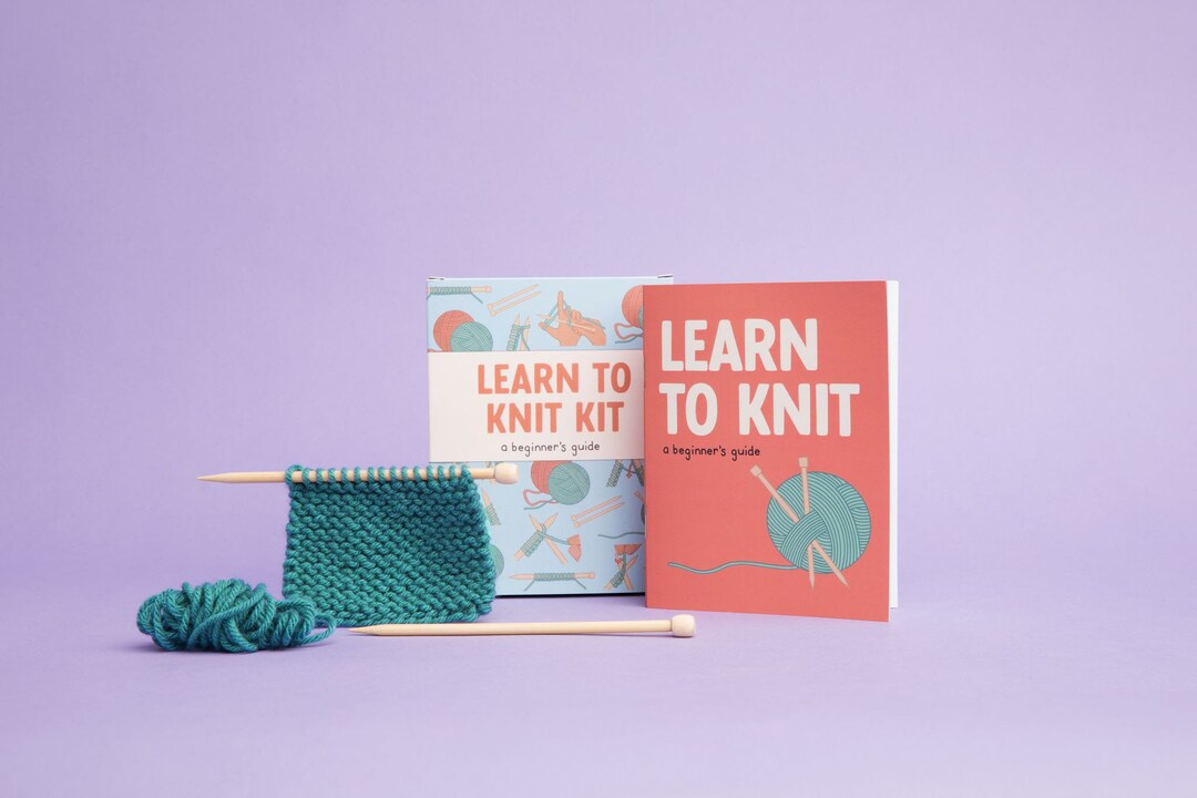 Learn to Knit Kit - an Introduction to Knitting for Beginners - Etsy
