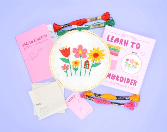 Learn to Embroider Kit - an Introduction to Embroidery for Beginners ...