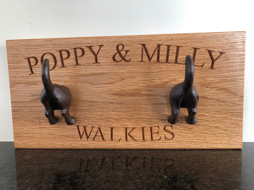 Double Dog Lead Hook Personalisable - Etsy