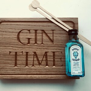 Gin 'time' Solid Oak - Etsy