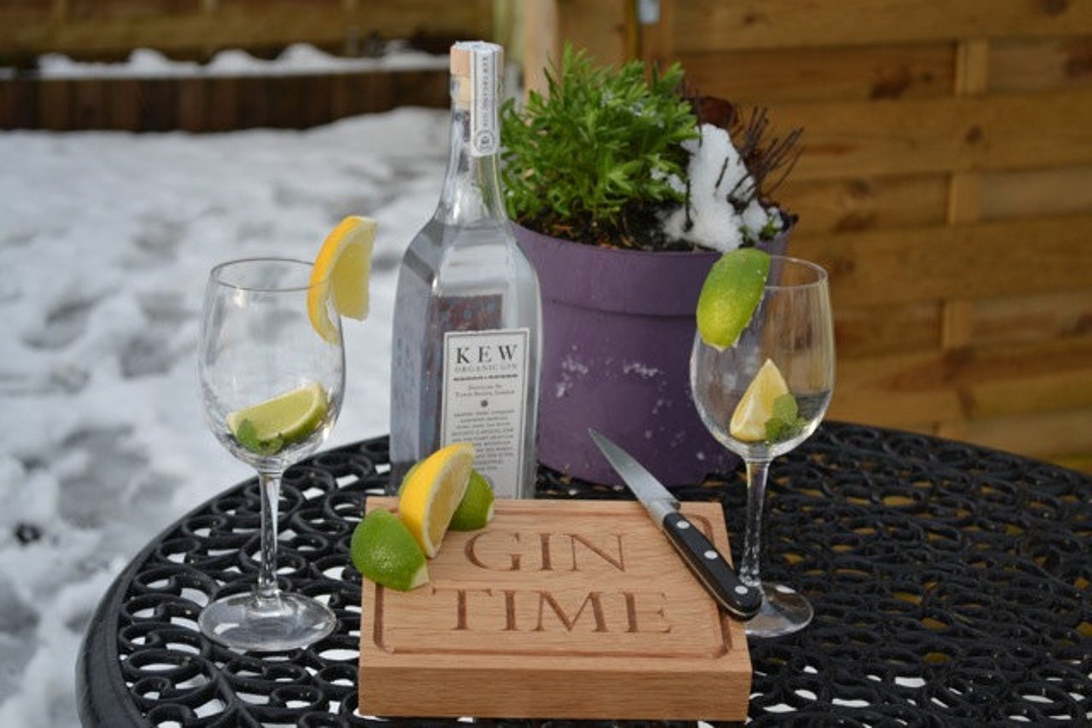 Gin 'time' Solid Oak - Etsy