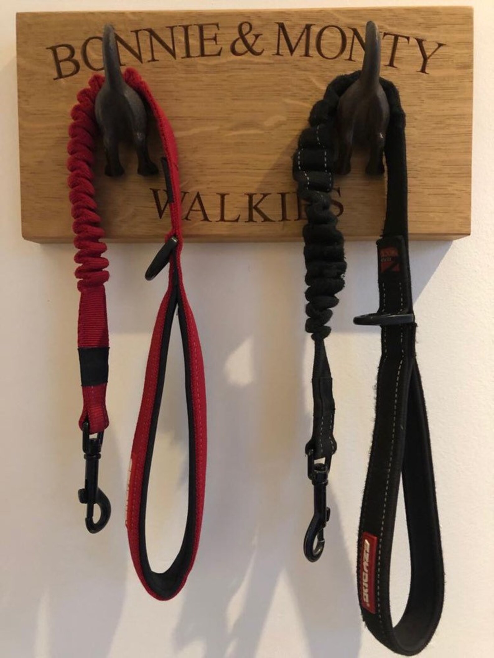 Double Dog Lead Hook Personalisable | Etsy